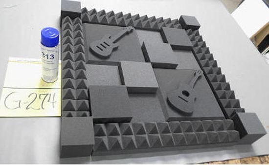 Acoustic Small Tiles with Pyramid Columns Kit | Foam n More & Upholstery